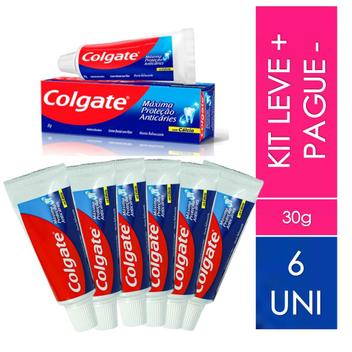 Kit 6 Pastas de Dente COLGATE Mini 30g - pequena, cabe na bolsa, para ...