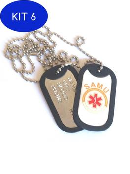 Kit 6 Placa Identificação Dog Tag Samu Tatico - Eireli - Brinco para ...