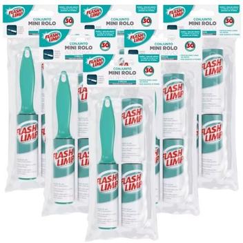 Kit 6 Rolo Adesivo Mini Rolinho Tira Pelo C/12 Atacado - FlashLimp ...