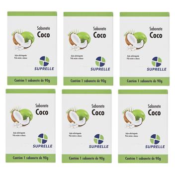 Kit 6 Sabonete Suprelle Coco 90G - Sabonete - Magazine Luiza