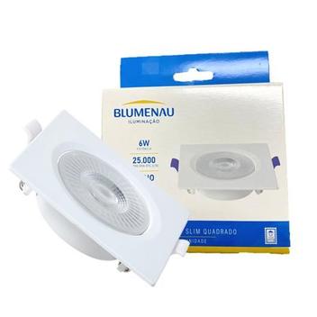 Kit 6 Spot Super Led Quadrado Embutir 6w Branco Neutro 4100K - Blumenau ...