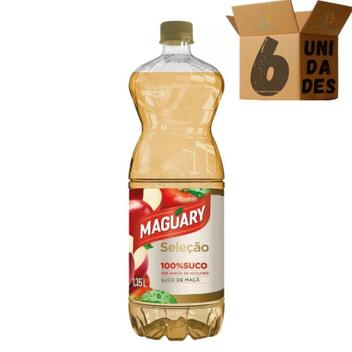 Kit 6 Suco De Maçã Maguary Seleção Zero Adição De Açucar 1,35L - Suco ...