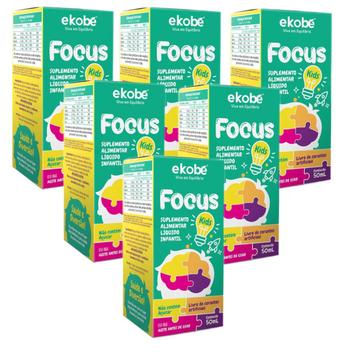 Kit 6 Suplemento Alimentar Focus Kids 50Ml Ekobé - Ekobe ...