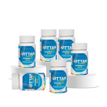 Kit 6 Suplemento Cápsula Vitamina D3 2000ui Vittam s/sabor 30 Capsulas ...