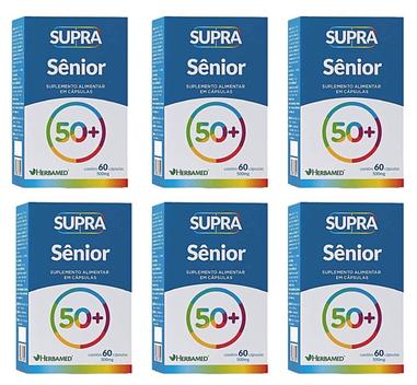 Kit 6 Supra Sênior 50+ 60 Cápsulas - Herbamed - Fitoterápicos ...