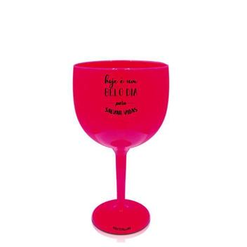 Kit 6 Taças Gin Rosa Personalizadas Salvar Vidas - Krystalon - Taça de ...