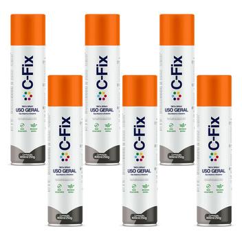 Kit 6 Tintas Spray Laranja Uso Geral Inter/xterno 400ml Cfix - C-fix ...