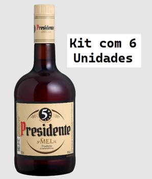 Kit 6 Un Conhaque Presidente com Mel 900 ml - Conhaque - Magazine Luiza