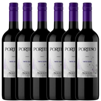 Kit 6 Vinho Tinto Suave Argentino Norton Porteno 750ml - Vinho - Magazine Luiza