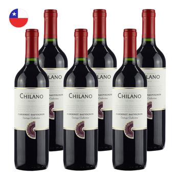 Kit 6 Vinhos Chilano Cabernet Sauvignon Tinto Chile 750ml - Vinho ...