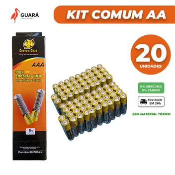Kit 60 Pilhas AA Comum 1,5v Relinx FBG SEGMA Zinco Carbono Envio em 24h ...