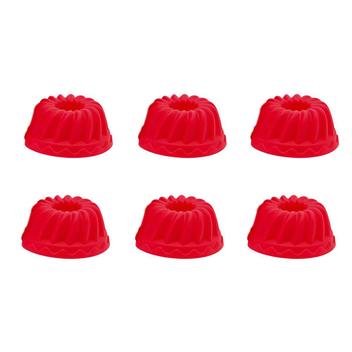 Kit 6un forma mini bolo cupcake bolinho muffin silicone - YAZI - Formas ...