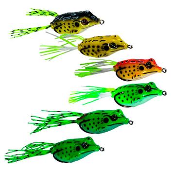 Kit 6un Iscas Pesca Superficie Sapinho Super Frog Deyu Sapo Anti ...