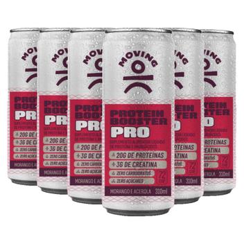 Kit 6und Protein Booster MOVING Pro Morango e Acerola 310ml - Massa ...