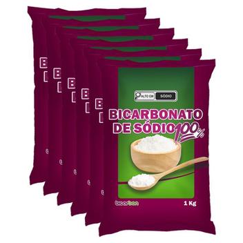 Kit 6X: Bicarbonato de Sódio Bicarbon 1kg - Bicarbonato de Sódio ...