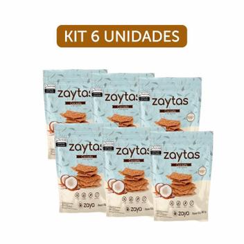 Kit 6X: Biscoito Zaytas Cocada Sem Glúten Zaya 80G - Biscoito / Bolacha - Magazine Luiza