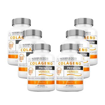 Kit 6x Colágeno Verisol Premium 60 Capsulas Nutrends - Colágeno ...