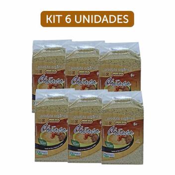 Kit 6X: Farinha Chia E Linhaça Chiaça Orgânica Ecobio 250G - Farinha ...