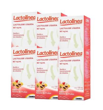Kit 6x Lactolínea Sabor Salada De Frutas Com 120ml - Cimed - Vitaminas ...