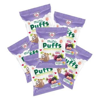 Kit 6X: Snack Infantil Mini Puffs Amora e Beterraba Nhami Mami 15g ...