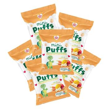 Kit 6X: Snack Infantil Mini Puffs Manga e Cenoura Nhami Mami 15g ...
