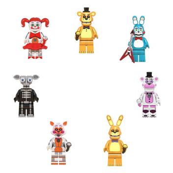 Kit 7 bonecos five nights at freddys fnaf bloco de montar - Bloco de ...