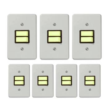 Kit 7 Interruptores Paralelos Com Placa 10a 250v 2104 - Pial - Interruptores - Magazine Luiza