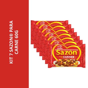 Kit 7 Sazon Para Carne 60G - SAZÓN - Tempero - Magazine Luiza