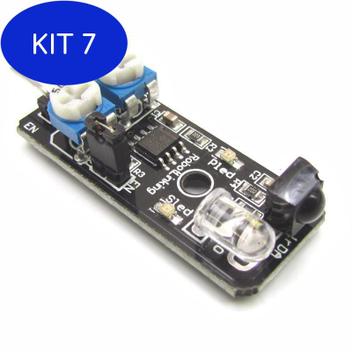 Kit 7 Super Sensor De Obstáculo Ir Infravermelho - Módulo - Mj - Sensor ...