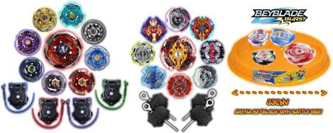 Kit 8 Beyblade Burst + 8 Beyblade Metal Fury Led + Arena Beyblade ...