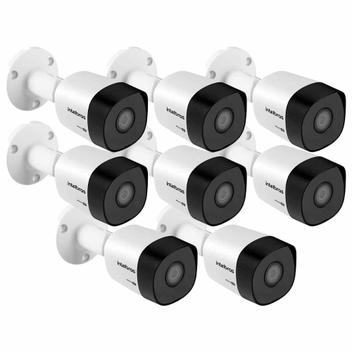 Kit 8 Câmeras Intelbras HD 720p VHD 3120 B G7 com Lente 3,6mm, Visão ...