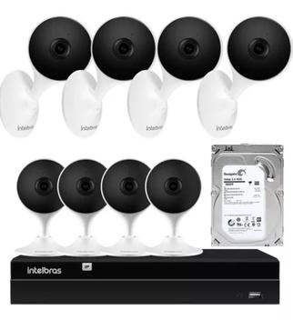 Kit 8 Câmeras Mibo Imx Wi-fi Com Hd 500gb E Nvd 1408 - Intelbras ...