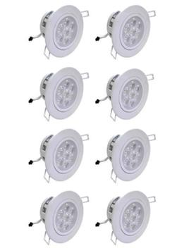 Kit 8 Lâmpadas Spot Led 7W Embutir Redonda Bco Quente Bivolt - Ledeal - Spot - Magazine Luiza