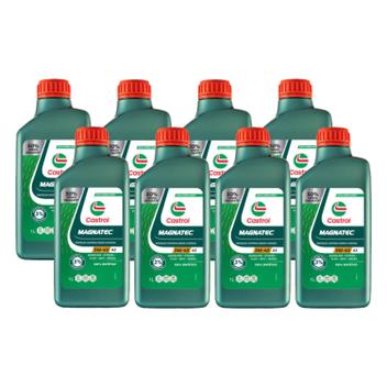 Kit 8 Litros Castrol Magnatec 5w40 Sintético Vw 502 505 - Lubrificantes ...
