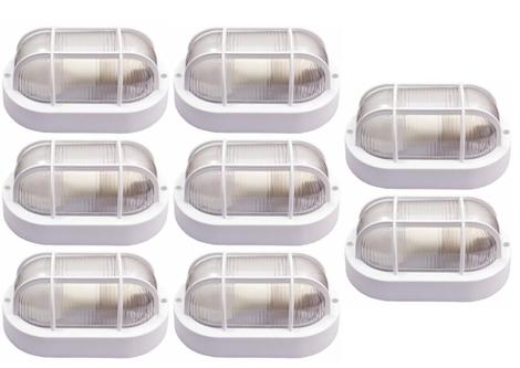 Kit 8 Luminária Arandela Tartaruga Ultron Externa Com Grade - Madeinsp - Luminária de Parede ...