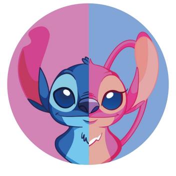 Kit 8 Sousplat Stitch Impermeável Mesa Posta Estampa Digital 3D Festa ...