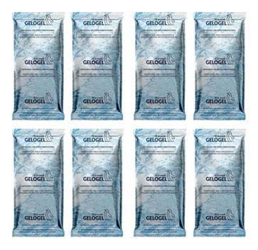 Kit 8 unidades Gelo Gel Reutilizável 750mL p/ Mesa Térmica Fria Cooler ...