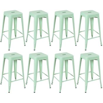 KIT - 8 x banquetas altas Iron Tolix - 76 cm - - Loft7 - Móveis de Cozinha - Magazine Luiza