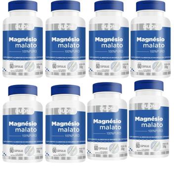 Kit 8un Suplemento Alimentar Malato de Magnésio 60Cps - Duom - Vitaminas A-Z - Magazine Luiza