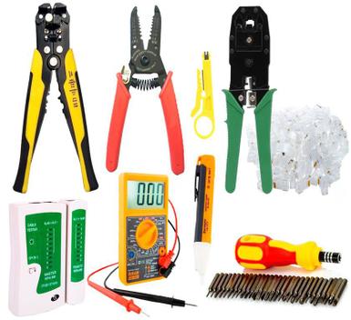 Kit 9 Ferramentas De Rede Pc Eletrica Pequenos Reparos - Hackz - Kit ...