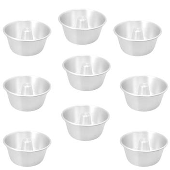 Kit 9 (Nove) Assadeira Pudim N 8 Mini Forma Conica Pequena ...