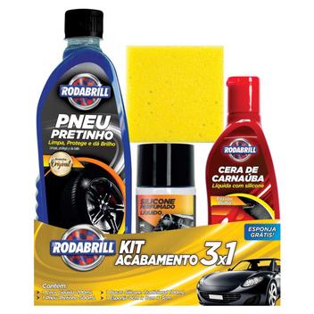 Kit Acabamento 3X1 Rodabrill - Kit Limpeza Automotiva - Magazine Luiza