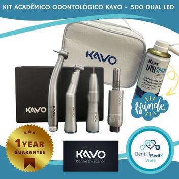 KIT ACADÊMICO ODONTOLÓGICO KAVO - Série 500 - Dual LED - COM BOLSA E ...