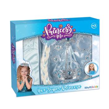 Kit Acessórios de Princesa Princess Me Box Azul para Crianças a Partir ...