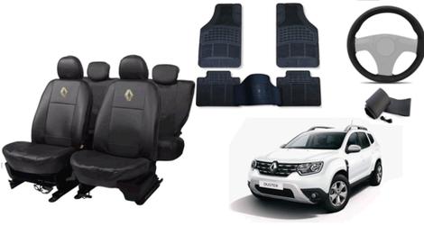 Kit Acessórios Internos para Renault Duster 2017-2023: Capas, Tapetes e ...
