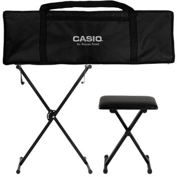 Kit Acessórios Para Teclados Casio Com Suporte, Capa Preta Com Logo e ...