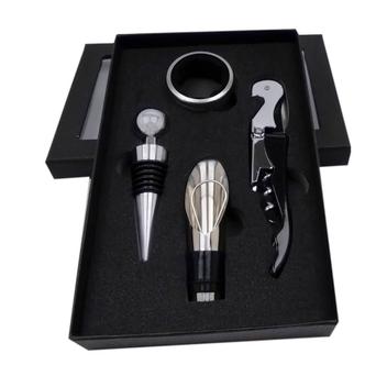 Kit Acessórios para Vinho 4 peças Presente Profissional Luxo - Wine ...
