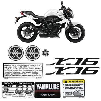 Kit Adesivo Emblema Moto Yamaha Xj6 - MAF - Adesivo para Moto ...