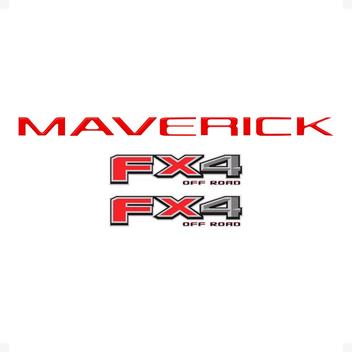 Kit Adesivos Faixa Traseira Maverick Resinado + Fx4 Off Road ...