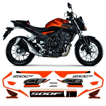 Kit Adesivos Para Cb 500f 2020 2021 Honda Moto Laranja - Resitank ...
